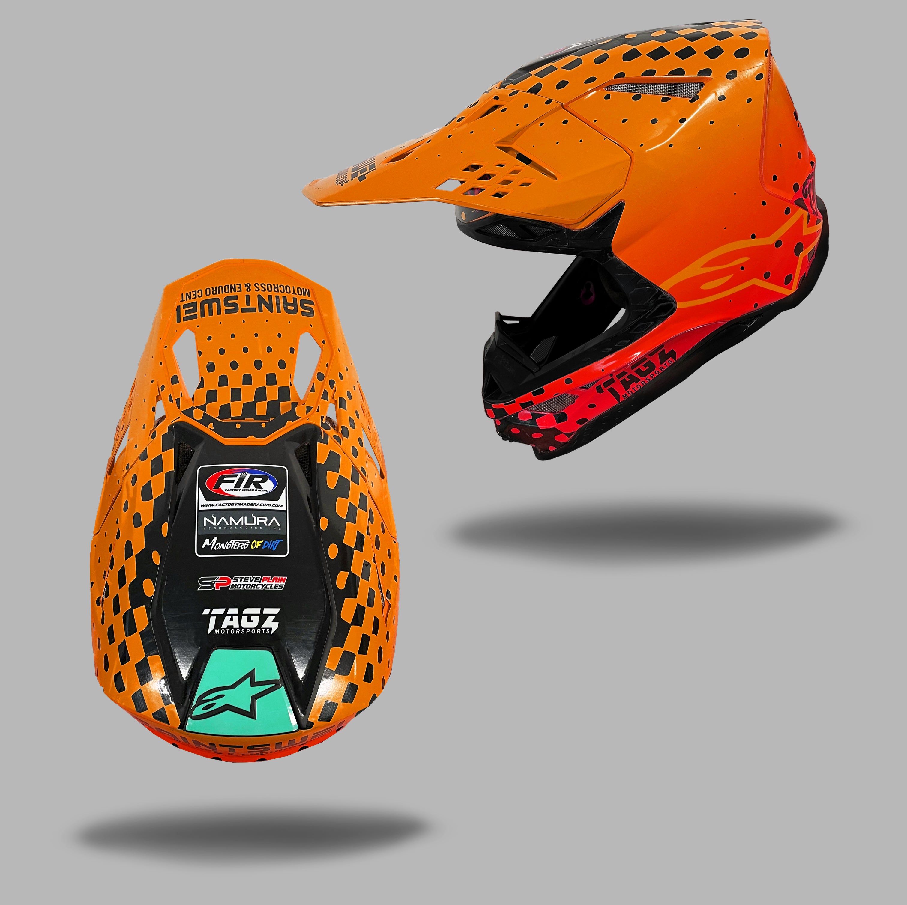 Custom Helmet Graphics Decals BELL Bell Moto 10 Extra Small 65.00