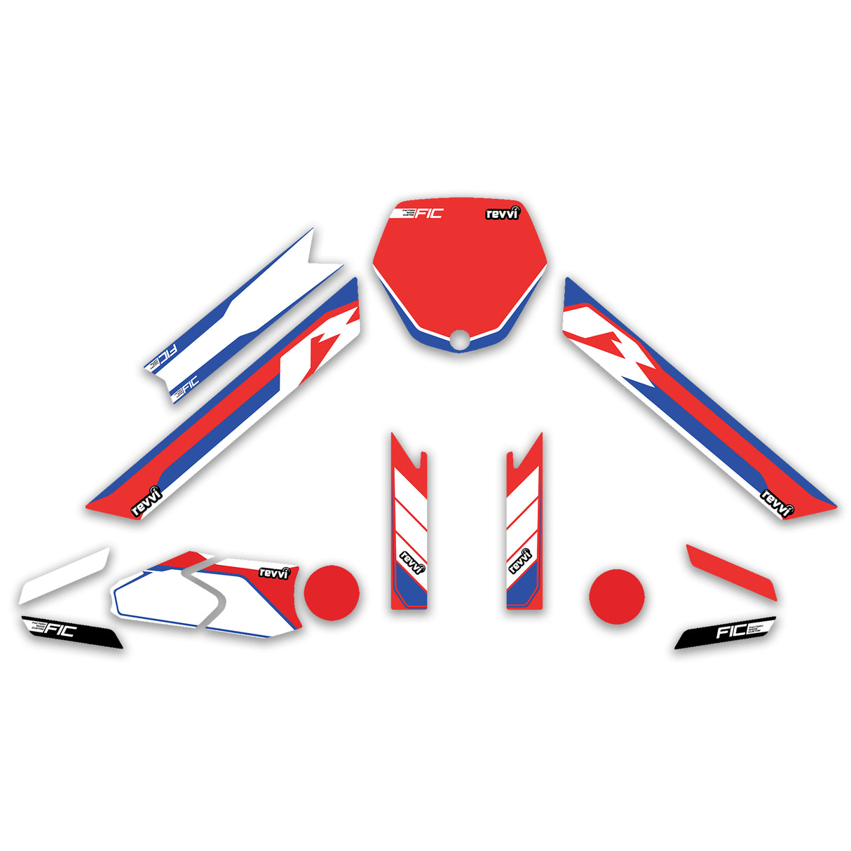 REVVI 12" 16" 18" CUSTOM BETA OEM GRAPHICS DECAL KIT – Factory Image Racing