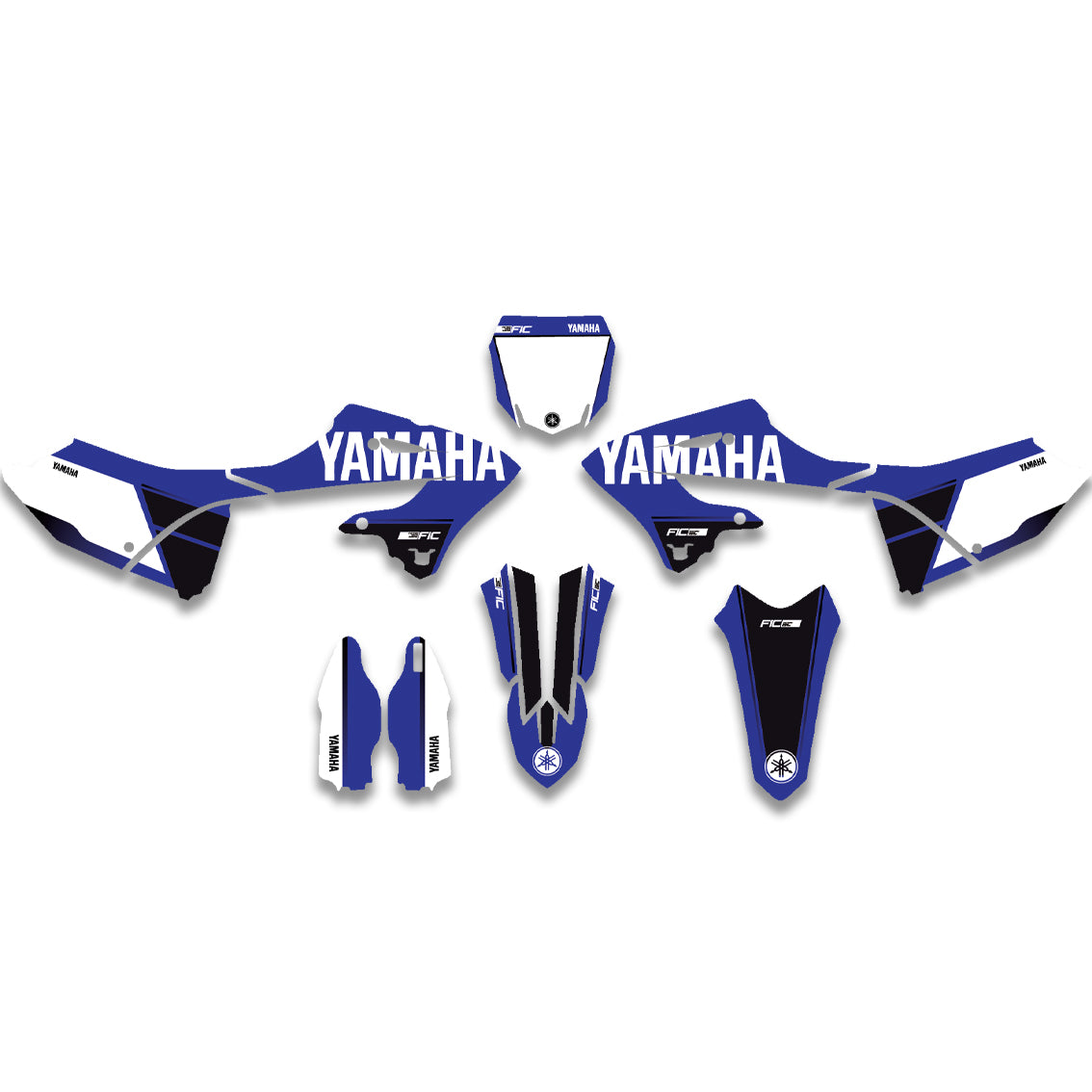 ALL YAMAHA CUSTOM CUSTOM ILLUSTRATED DESIGN GRAPHICS DECAL KIT ...
